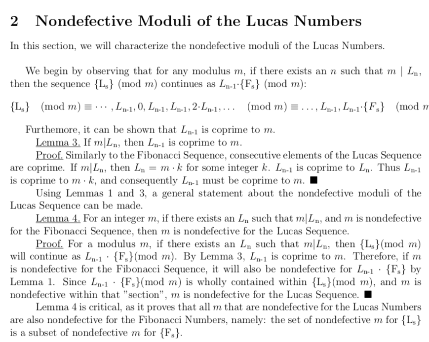 Lucas Numbers in Modulo m « LEO